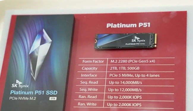 Le SSD SK Hynix Platinum P51 plus performant que prévu